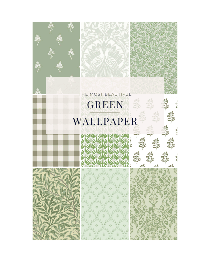The Most Beautiful Green Wallpaper Designs For Your Home | Hope And Hedges