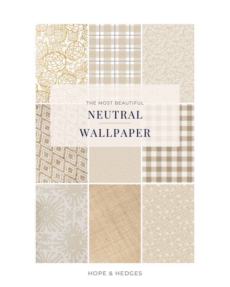The Most Beautiful Neutral Wallpaper | Hope & Hedges