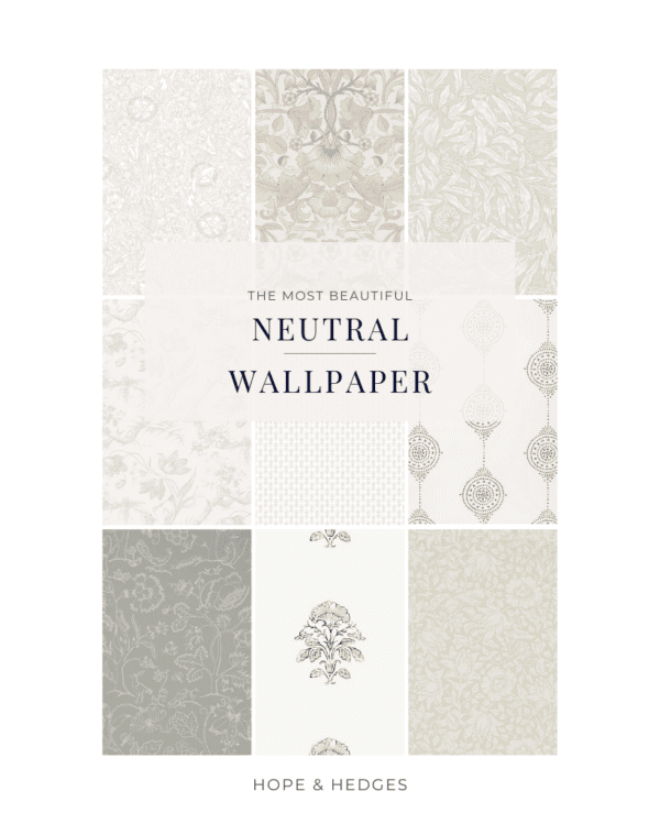 The Most Beautiful Neutral Wallpaper | Hope & Hedges