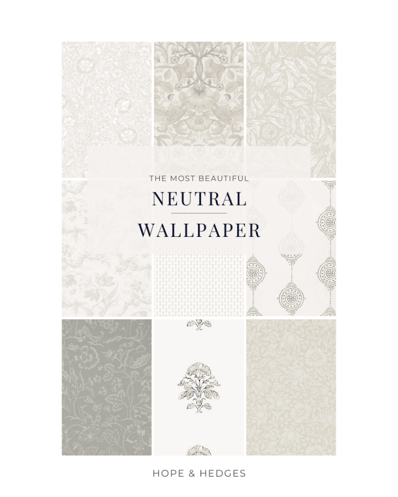 The Most Beautiful Neutral Wallpaper | Hope & Hedges