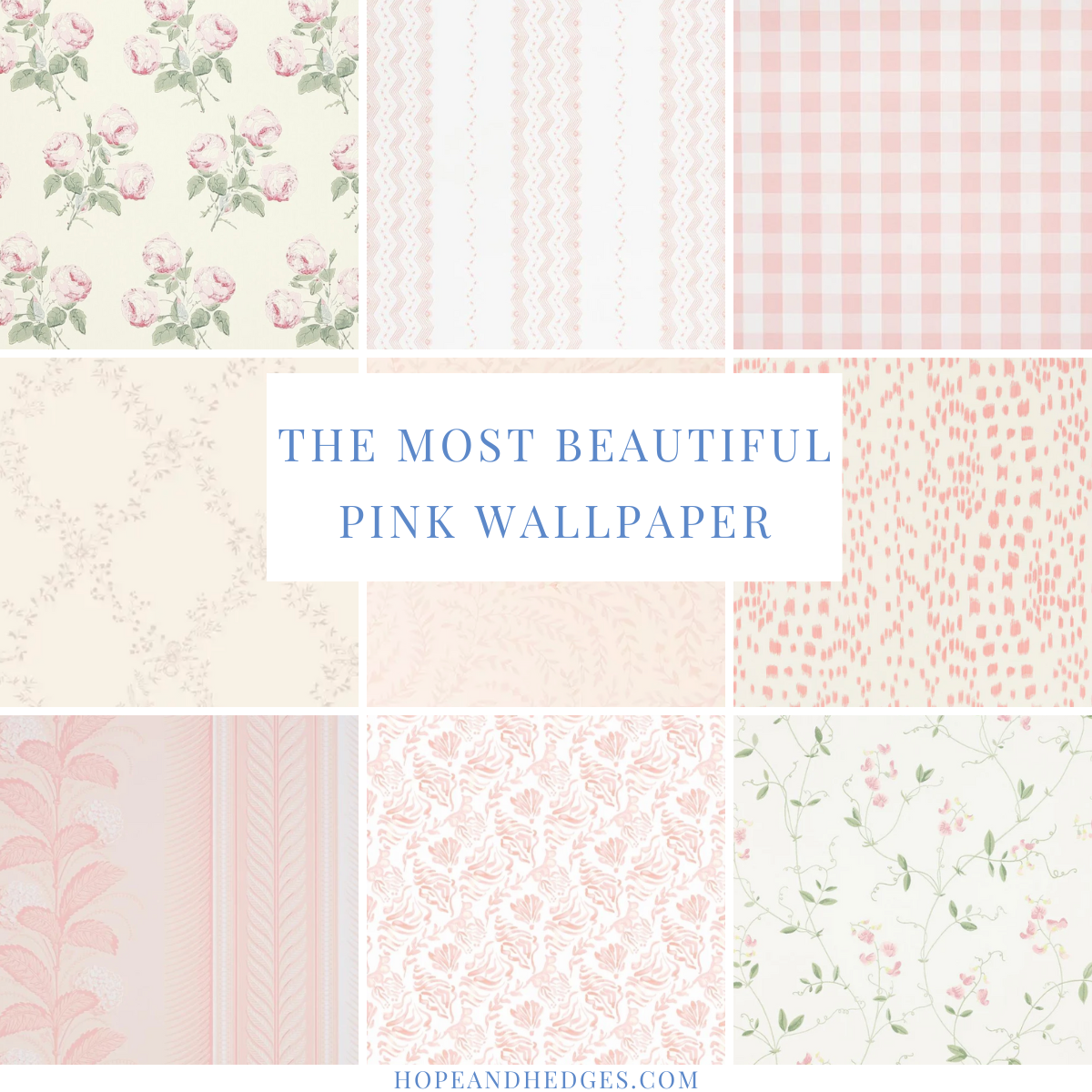 The Most Beautiful Pink Bedroom Wallpaper Designs | Hope And Hedges