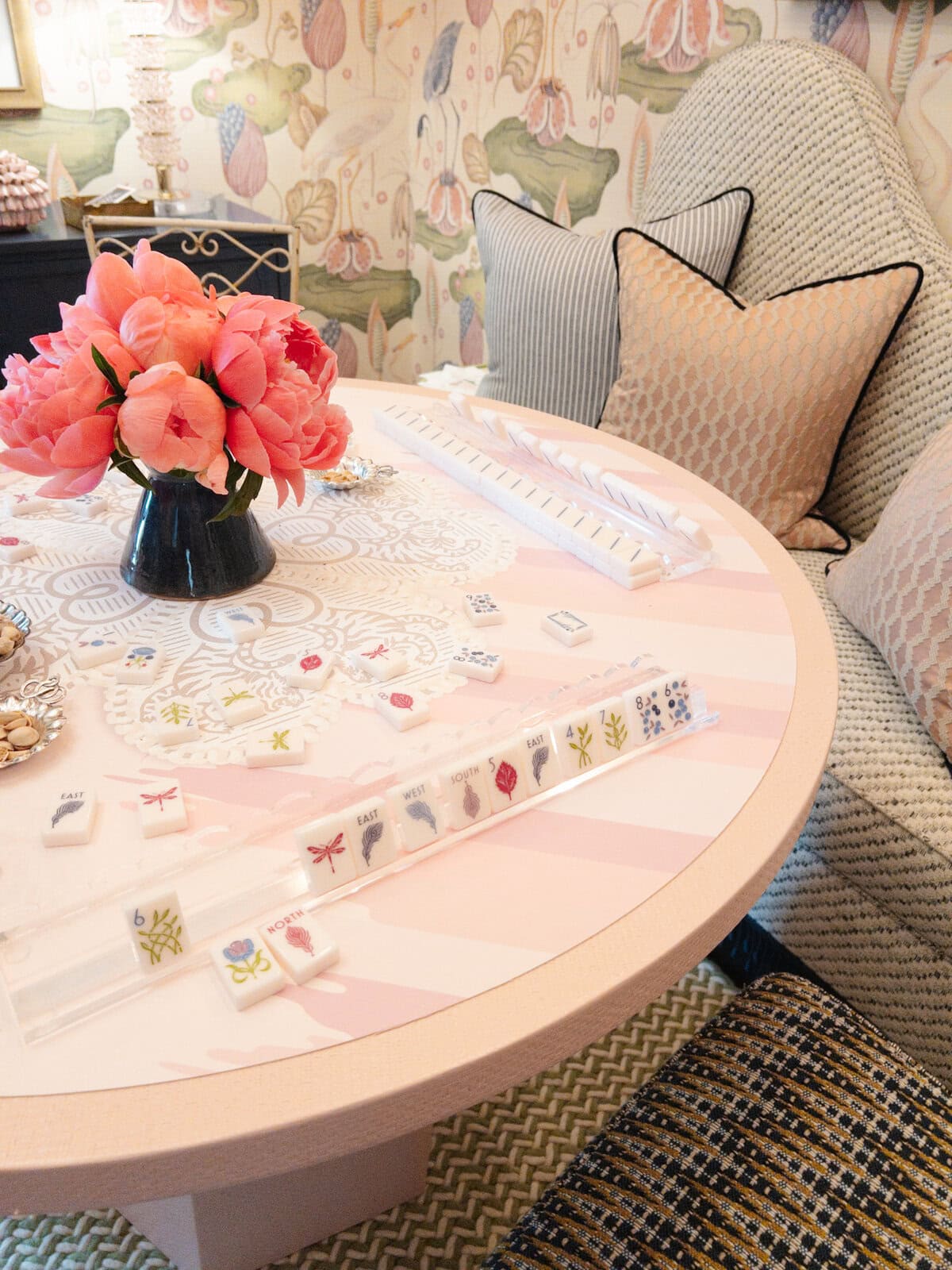 34 Gorgeous Mahjong Table Ideas You'll Love | Hope And Hedges
